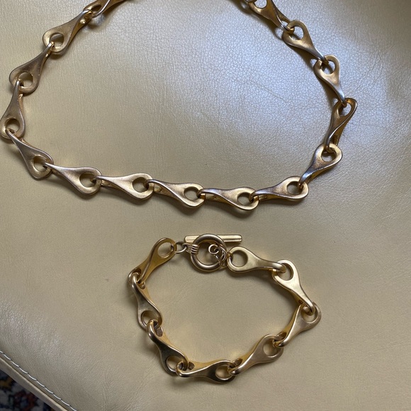 Jewelry | Gold Tone Necklace With Matching Chain | Poshmark